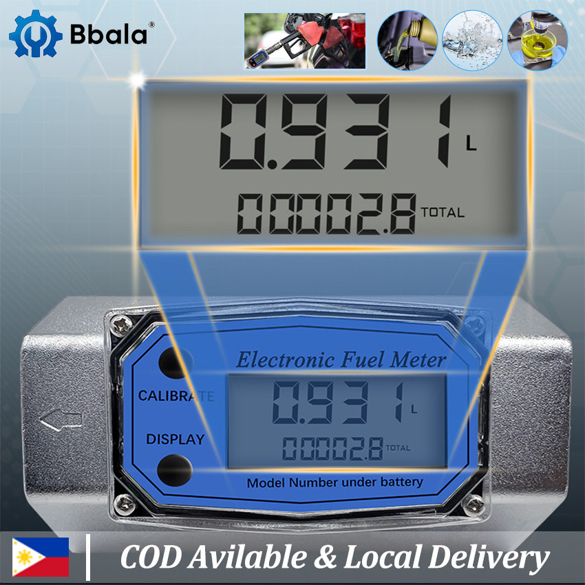 PP+Digital Fuel Flow Meter Car Gasoline Methanol Water Flow Meter ...