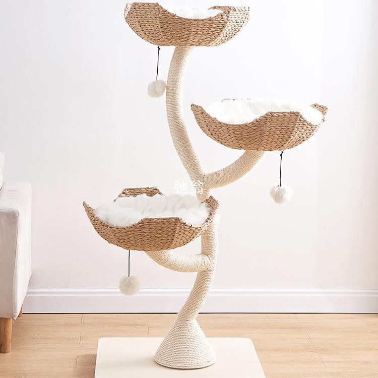 R2L7 D! Tree-Shaped Flower Cat Climbing Frame Cat Nest Cat Tree One ...