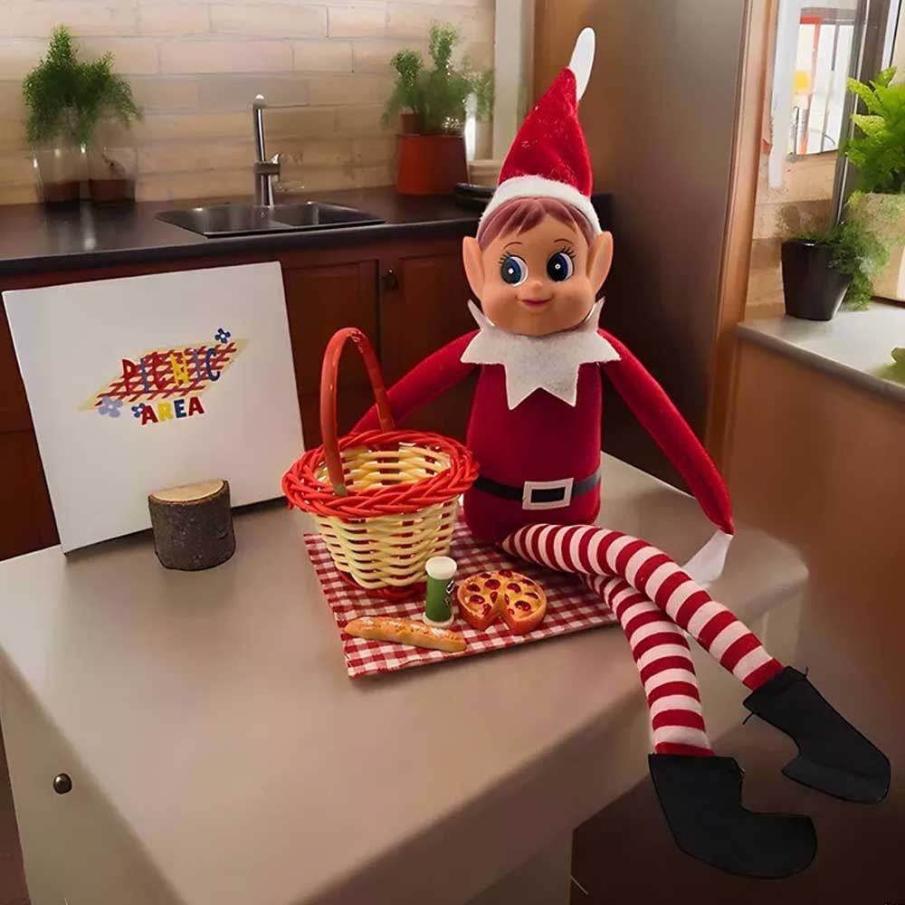 Christmas Elf Doll for Kids Mini Elf Dolls Poseable Little Elf Shelf ...