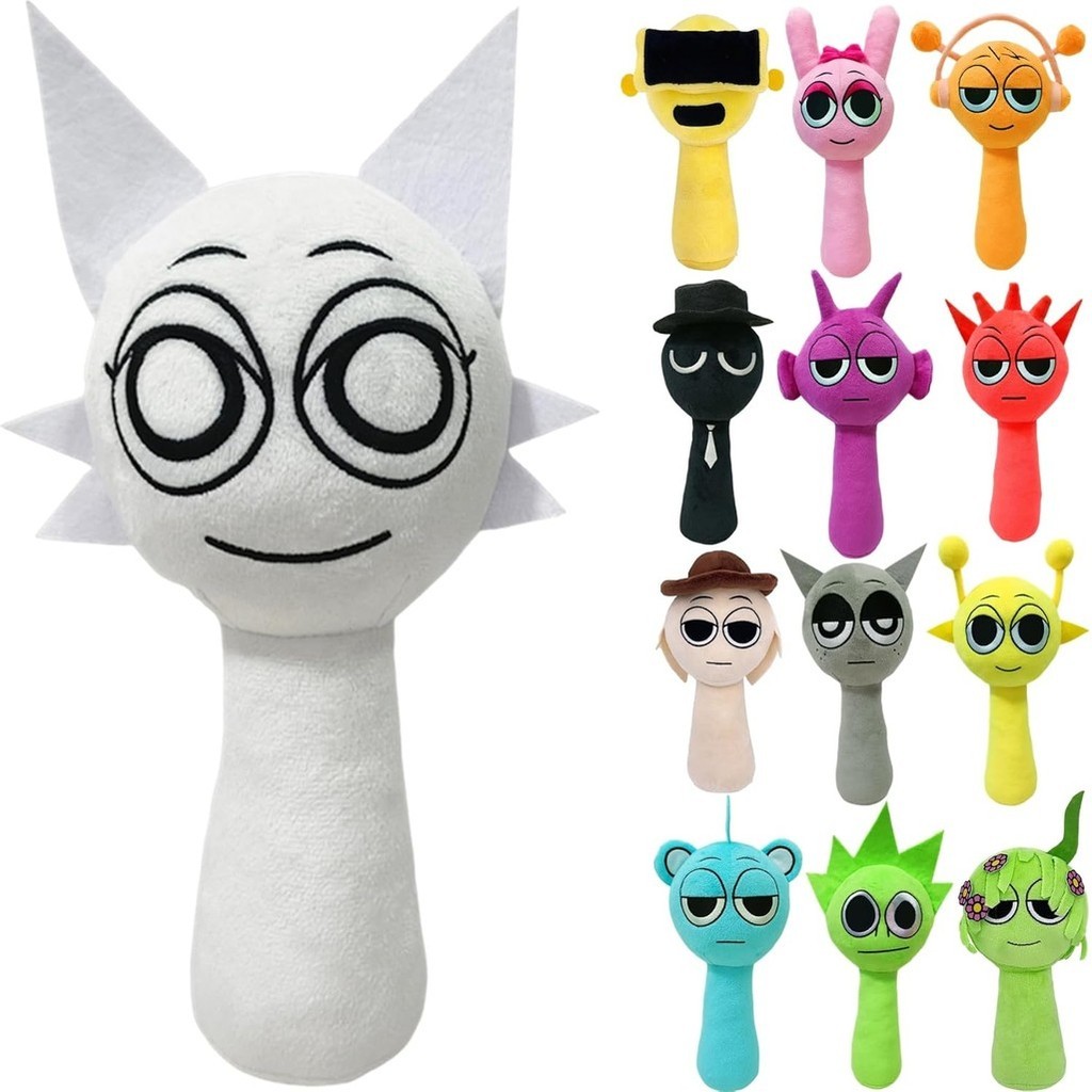 Plush, 10'' and Gray Plushies, Soft and Stuffed Toys Dolls for Fans and ...