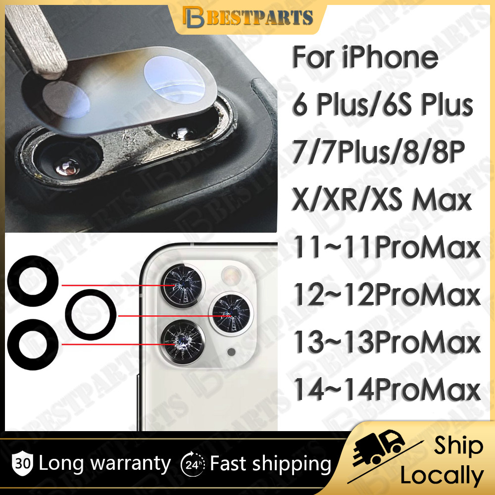 Back Camera Lens Glass Compatible For iPhone 7 Plus 8 + X XS Max XR 11 ...