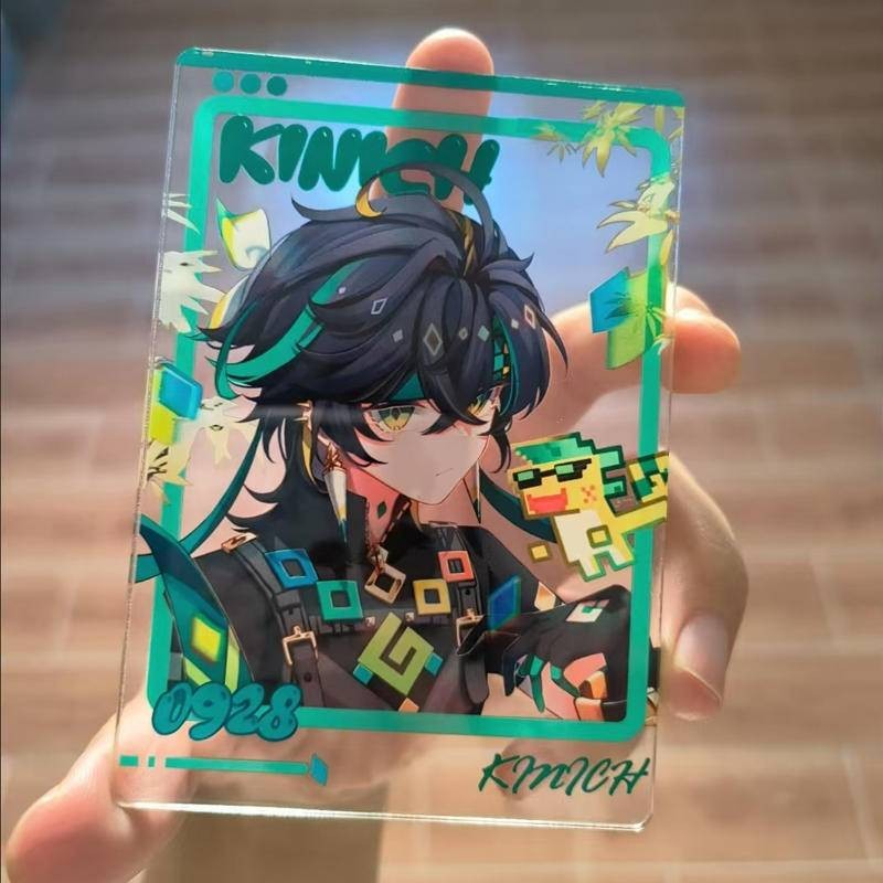 1Pcs Game Genshin Impact Figure Kawaii Kinich Turnfire Hunt Photo ...