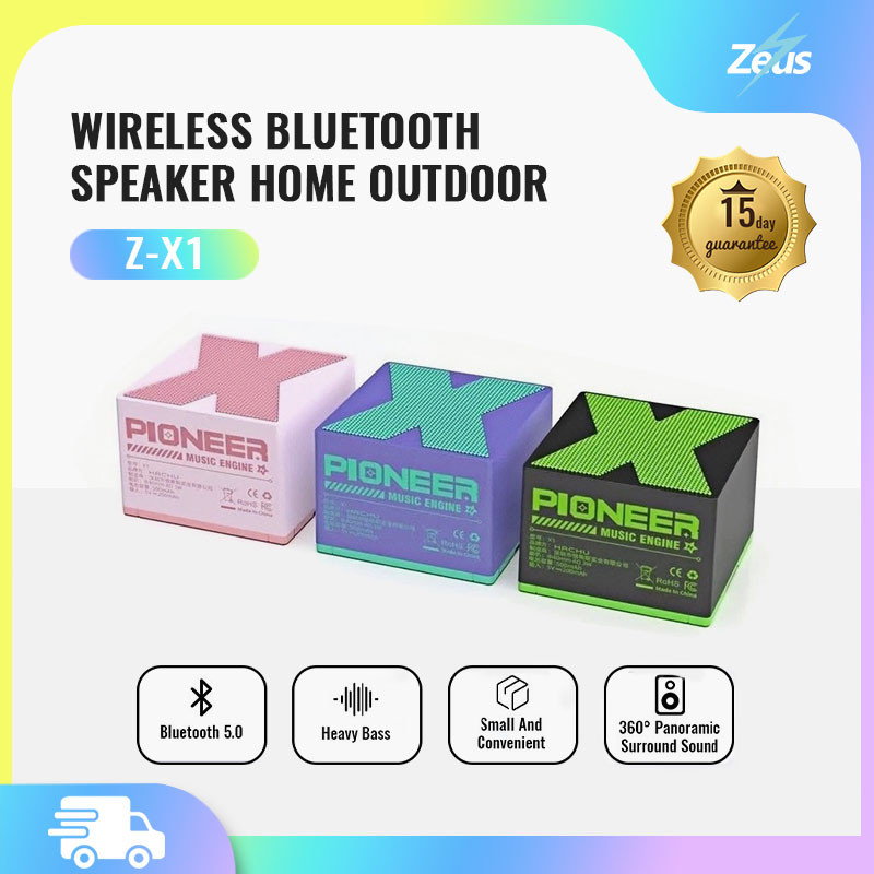 Zeus Mini Wireless Bluetooth Speaker Bass Charge Portable Speaker 360 ...