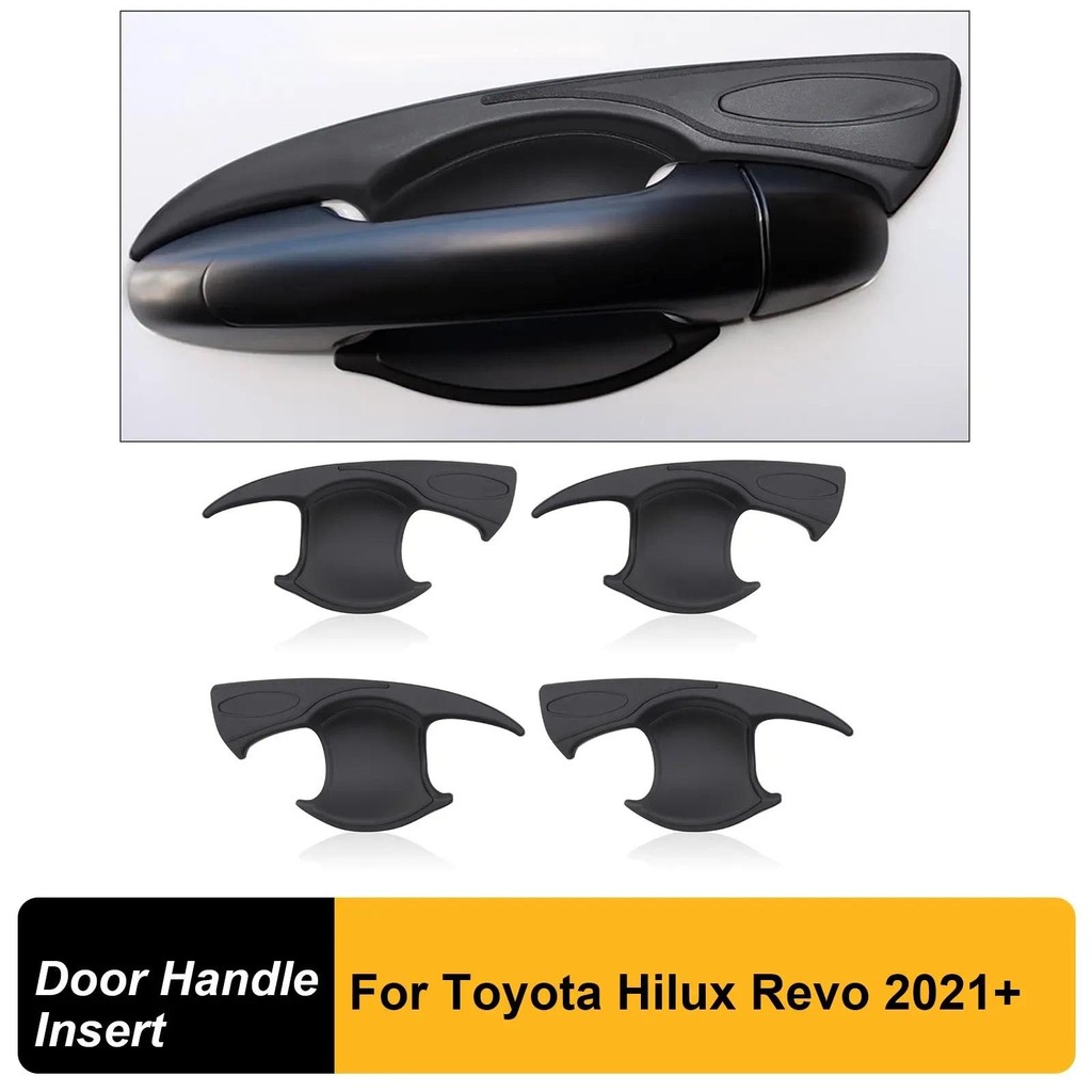 Toyota Hilux Revo 2016-2024 Handle Bowl Insert Cap Cover Trim Guard ...