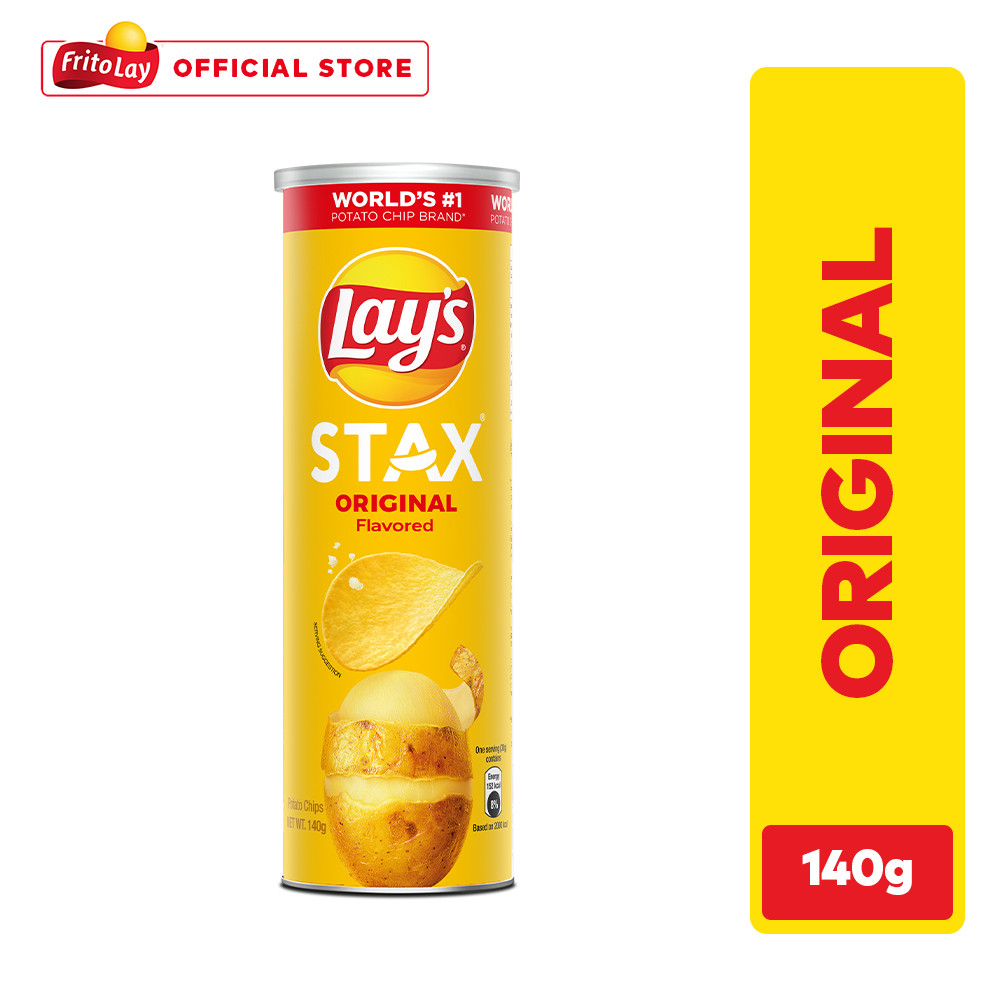 Lay's Stax Original Potato Chips 140g | Shopee Philippines