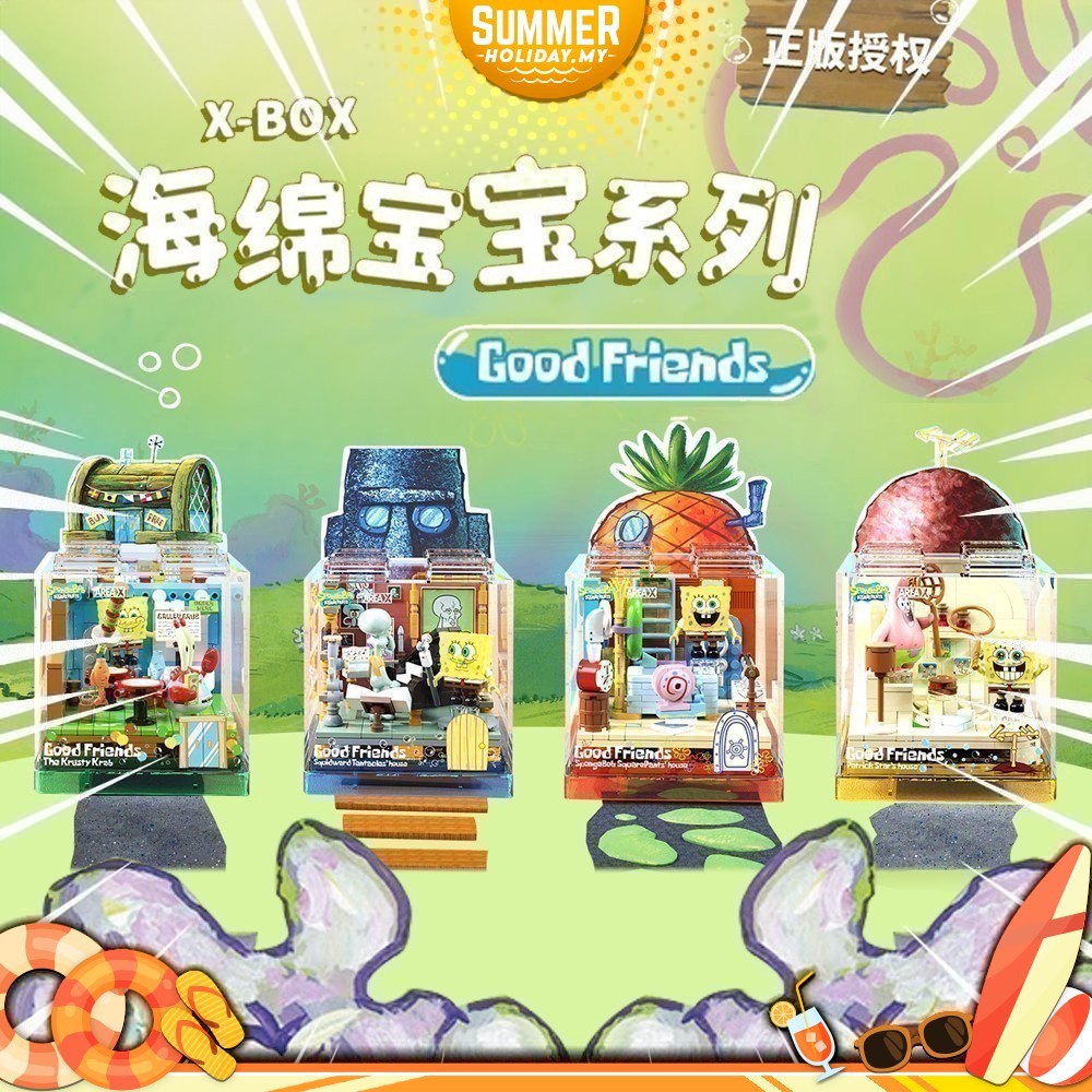 AREA-X Block AB0023 - AB0026 Spongebob Squarepants Series Cartoon ...