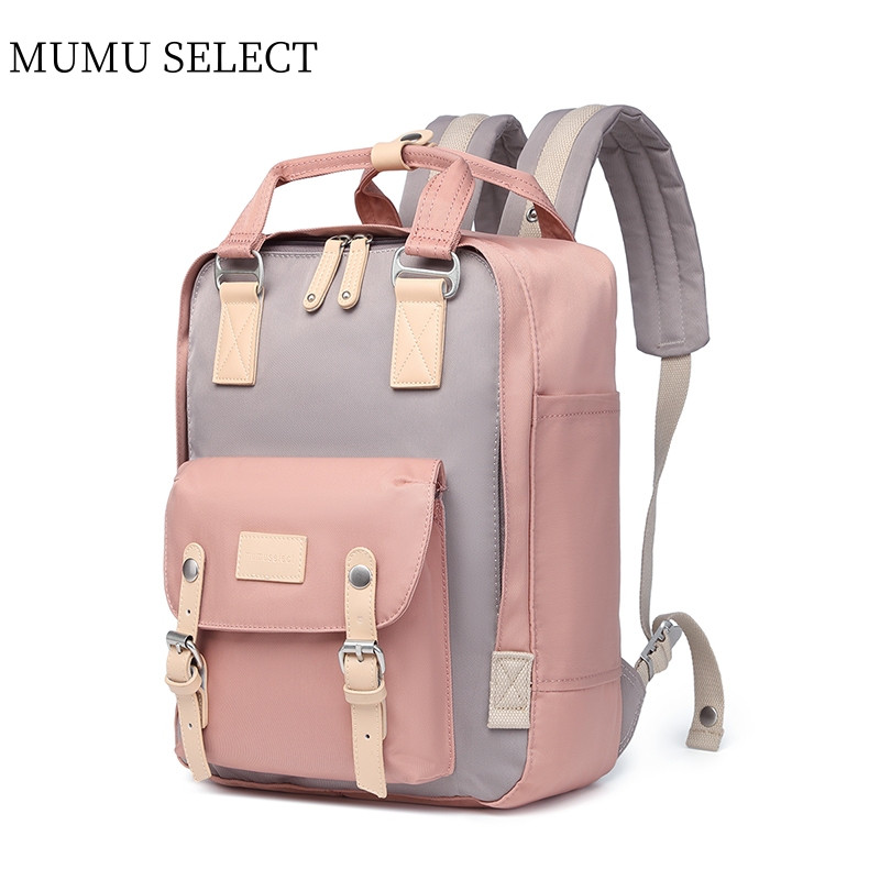 【Mumu Select】 M680 Quality Nylon Waterproof Back Pack Woman Students ...