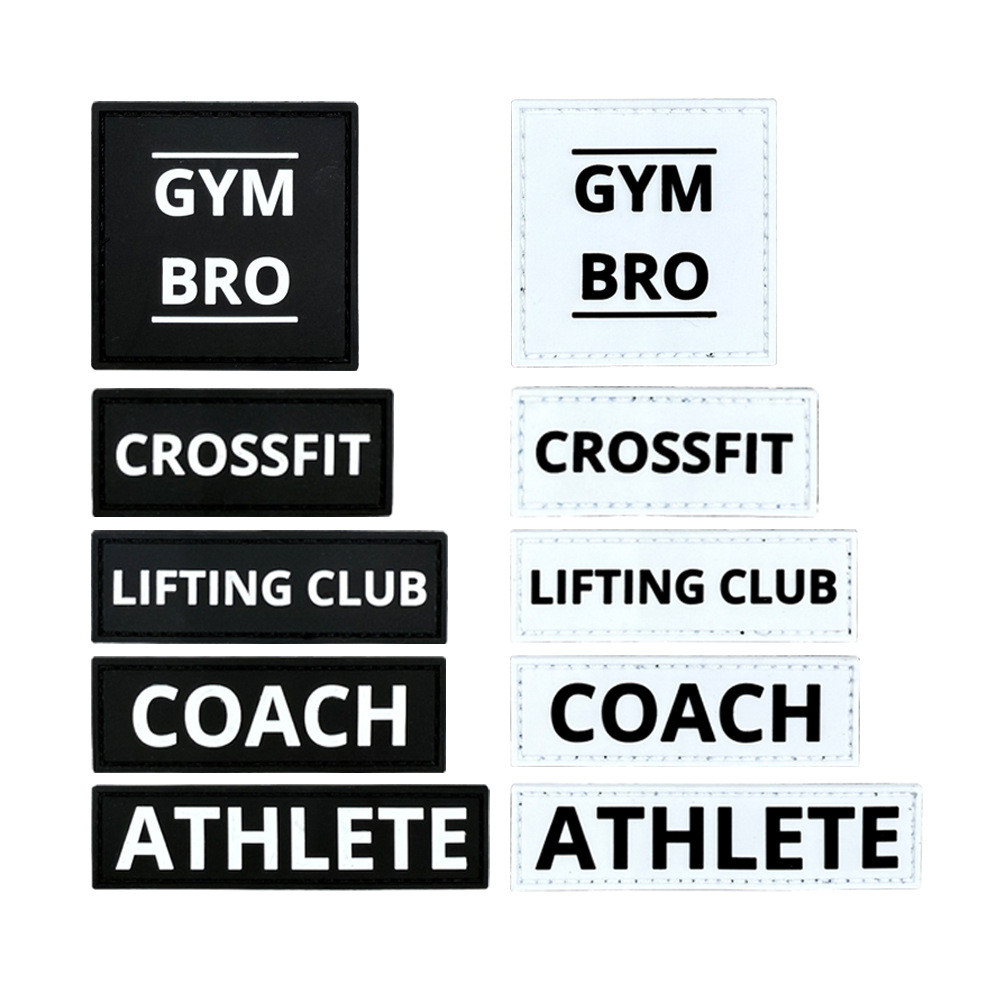 [Custom Velcro patch] HK PVC CROSSFIT Fitness Athlete 3D Velcro Patch ...
