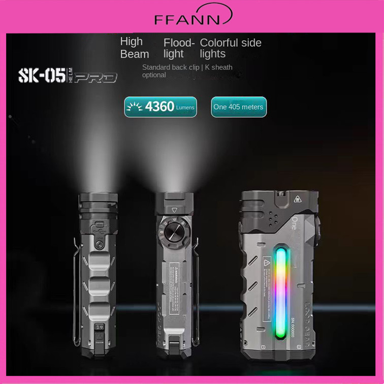 LOOP GEAR SK05 PRO Portable Long Range Strong Outdoor Multifunctional Flashlight | Shopee ...