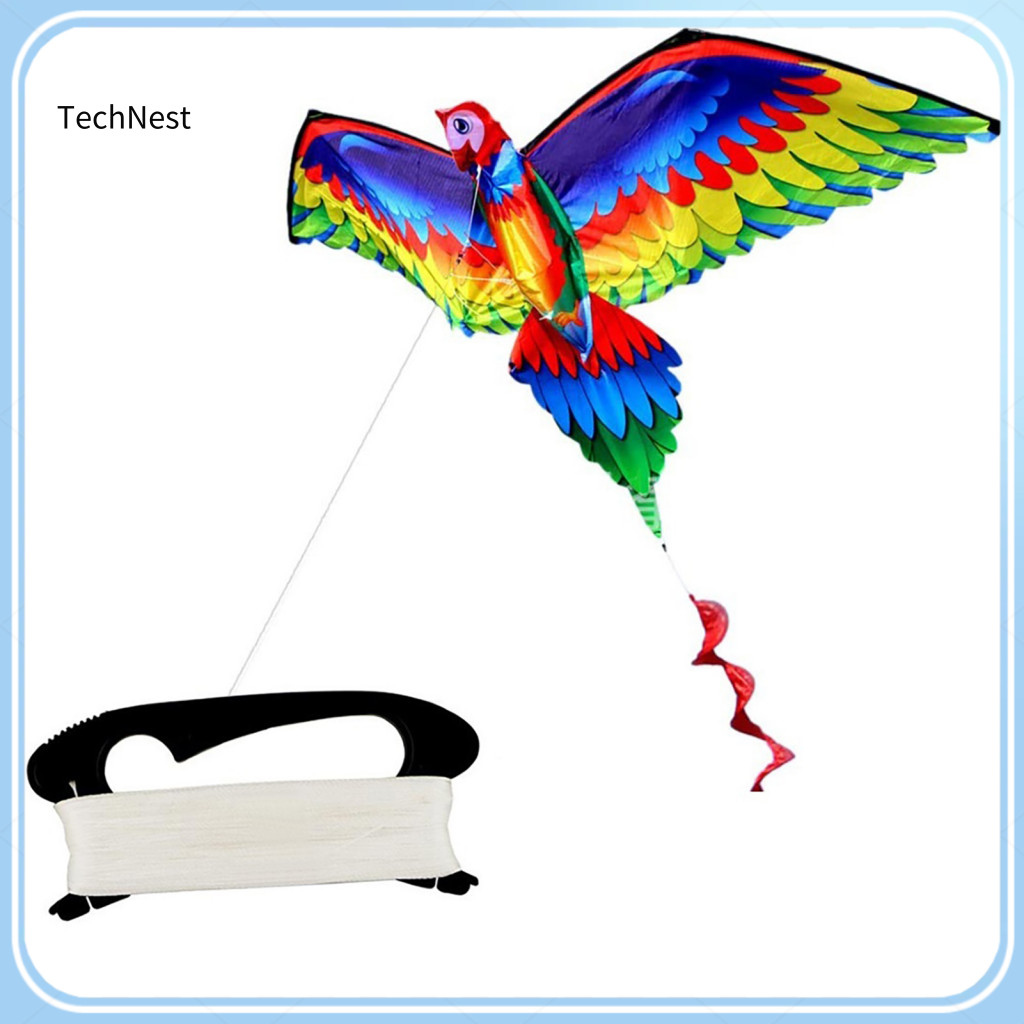 TechNest‌| Kids Realistic Big 3D Parrot Kite Flying Game Outdoor Sport ...
