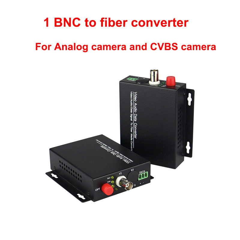 720/960/1080P 1 Channel Analog Video Fiber Optic Media Converter BNC To ...