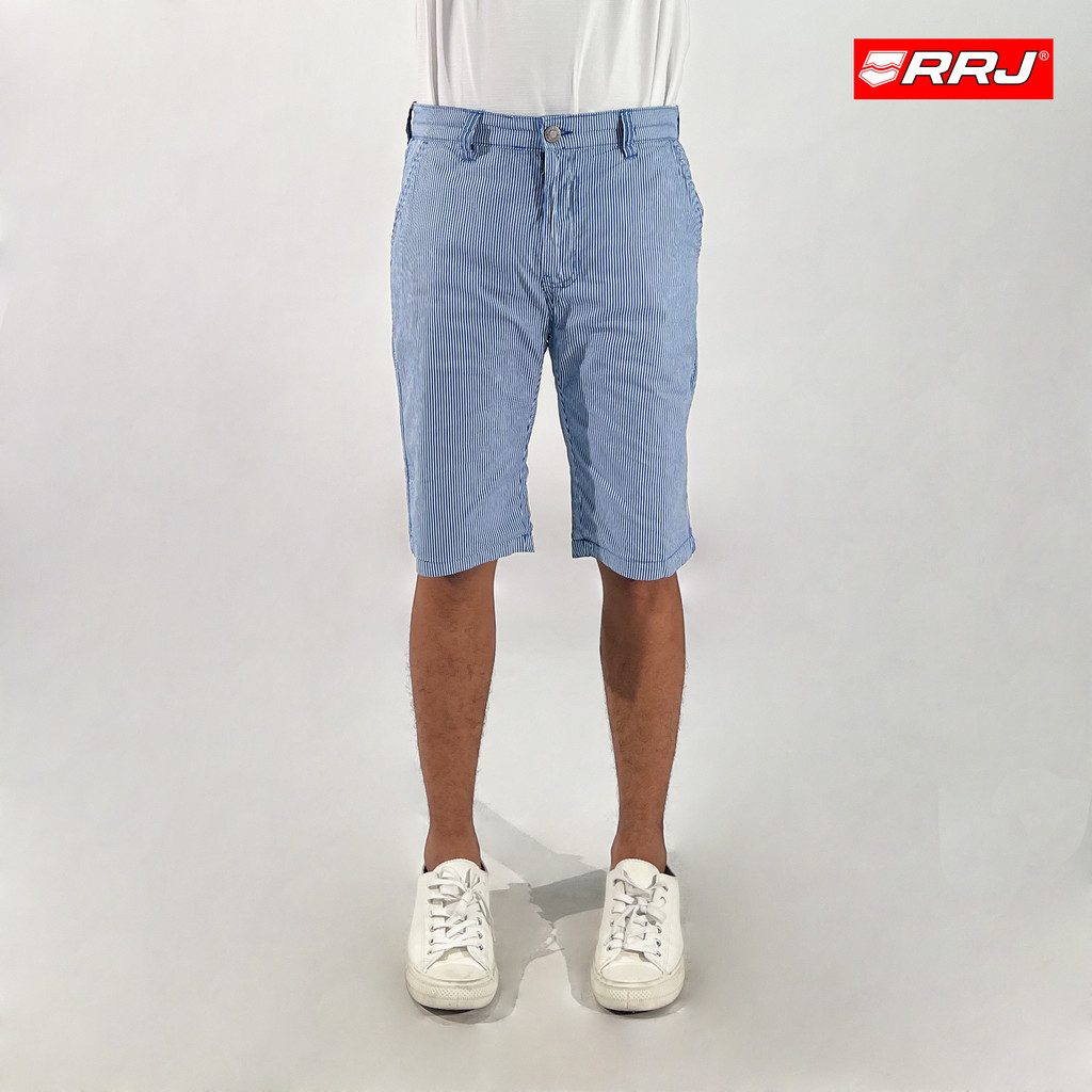 RRJ Men's Basic Non-Denim Reversible Short Rinse Wash Fabric 165817 ...