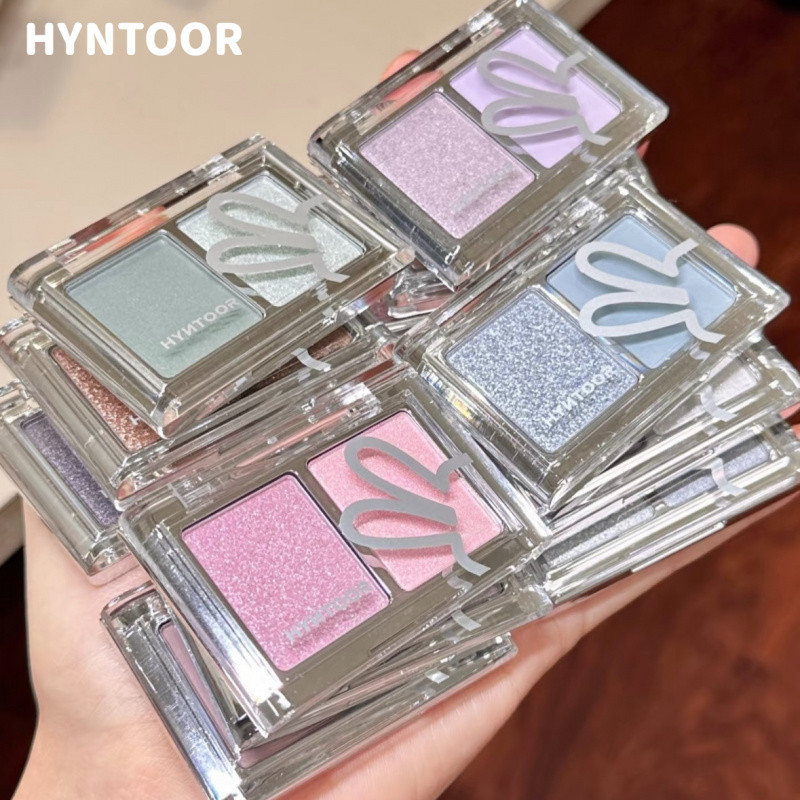 HYNTOOR Eyeshadow Cooling Series Two-Color Eyeshadow Palette Matte ...