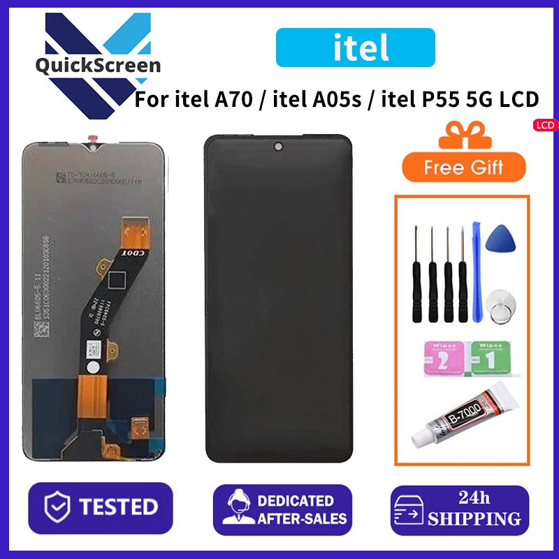 [QuickScreen] For itel A70 / itel A05s / itel P55 5G/itel P65 P671L LCD DIsplay Touch Screen ...