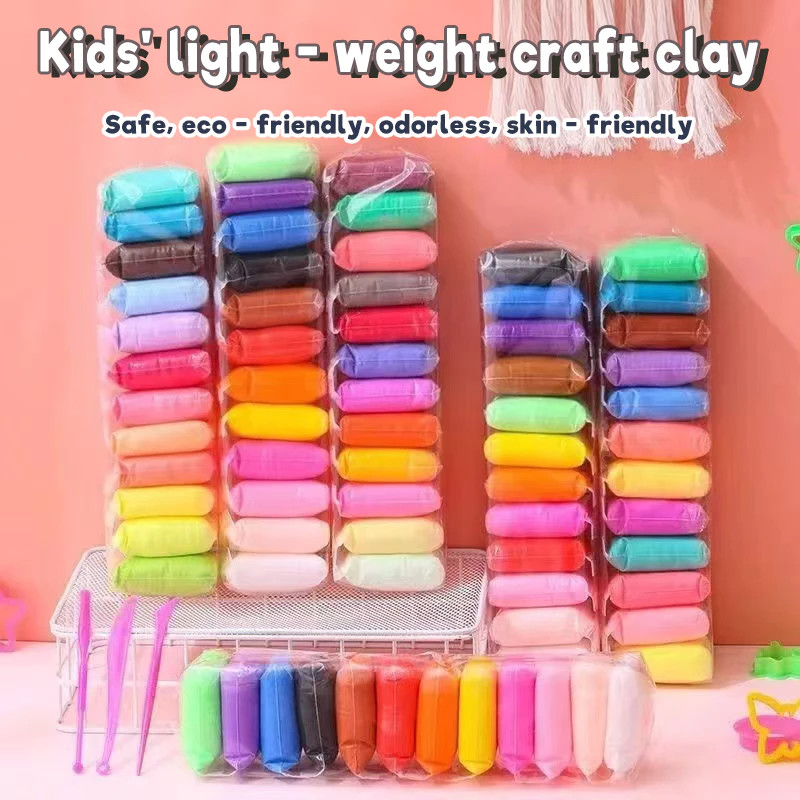 36 pcs Color Air Dry Clay With Tools DlY Air Dry Clay Set Lightweight ...