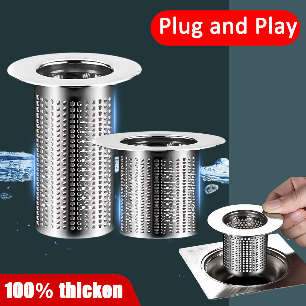 GG+Stainless Steel Floor Drain Filter Mesh Kitchen Sink Anti-clog ...