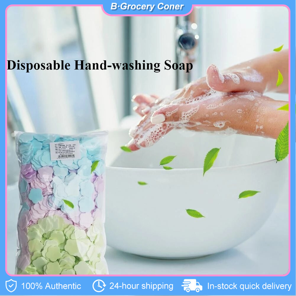 Household Disposable Flower Petal Soap Tablets Travel Pack Hand Washing ...