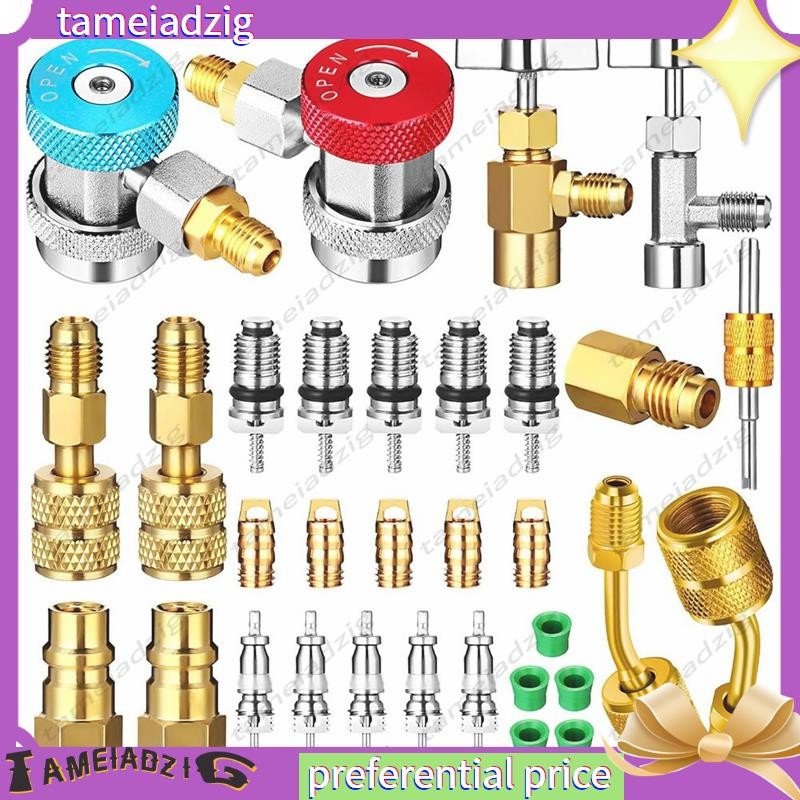 【tameiadzig】AC R134A Adapter Quick Coupler Kit, R134a Tank Tap Valve ...