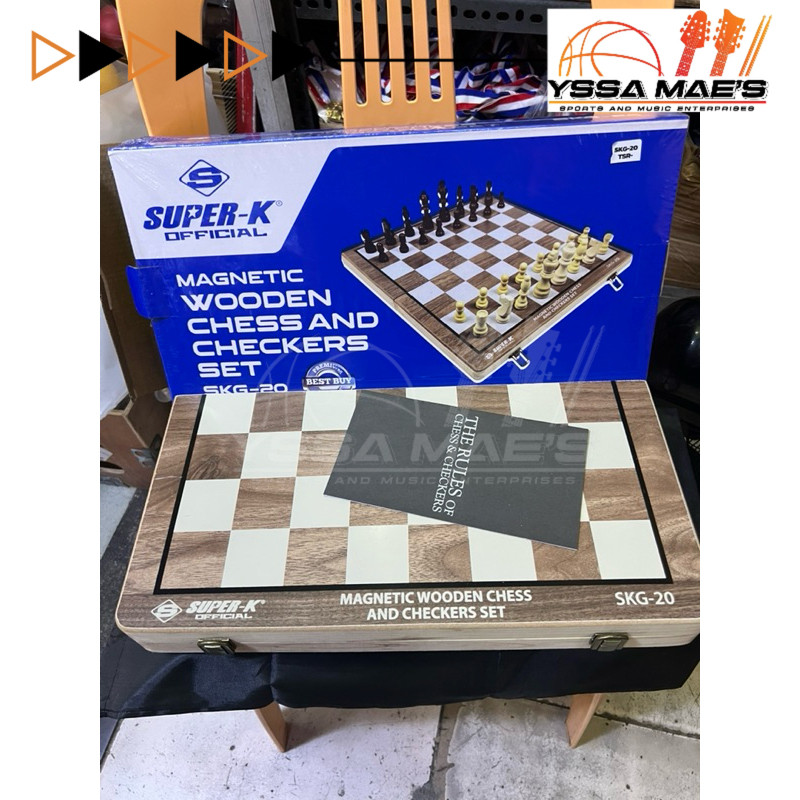 SKG-20 Magnetic Wooden Chess and Checkers Set | Shopee Philippines