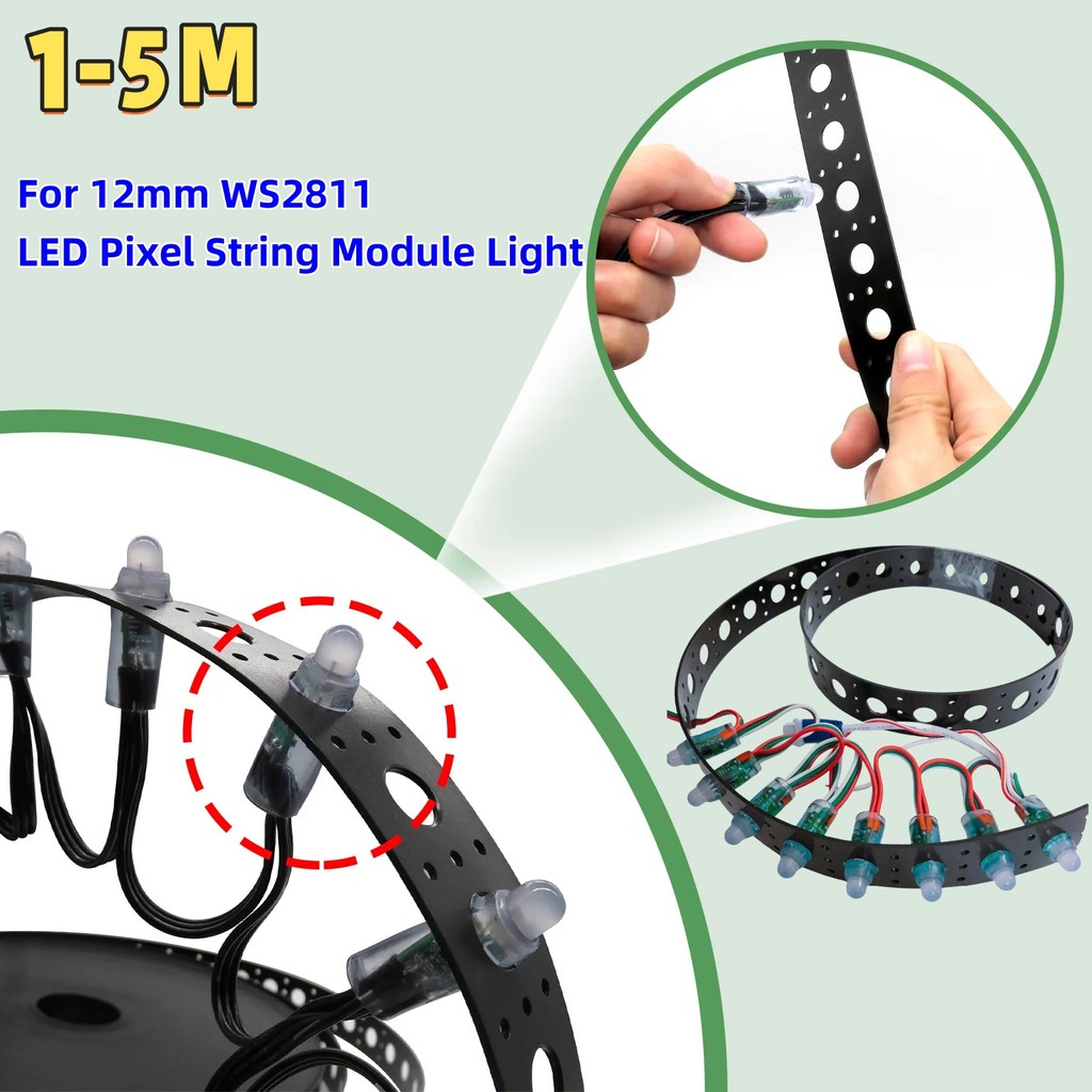 DIY Design Black Band Flexible Tape Build One LED Christmas Tree Mount ...