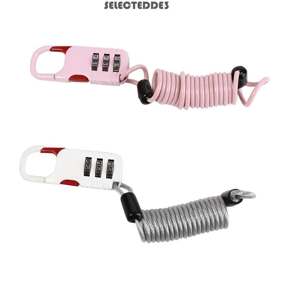 SELECTEDDE Bicycle Rope Lock, Three Digit Password Combination Safety ...