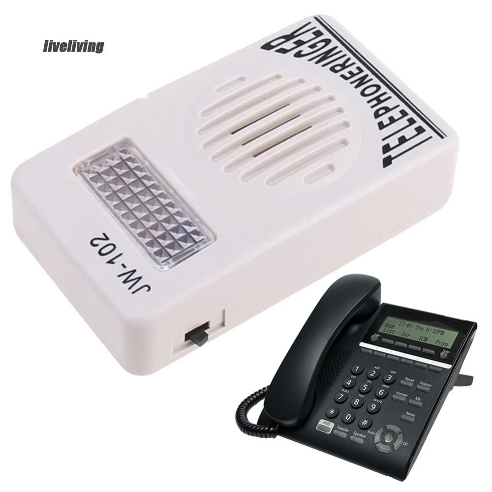 Loud Sound Telephone Ringer Amplifier with Flashing Light for Landline ...