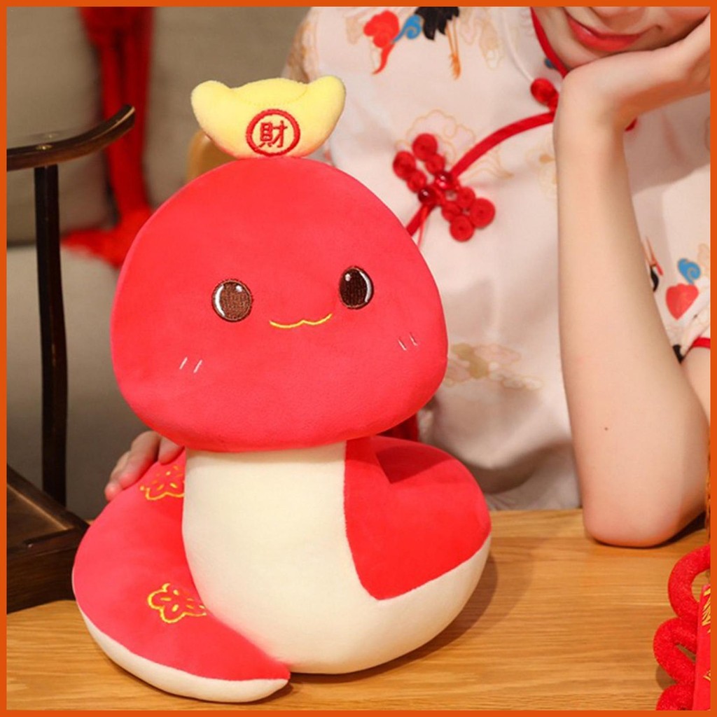 Plush Snake Doll Snake Stuffed Animals Lucky Red Wealthy 2025 Year Of ...