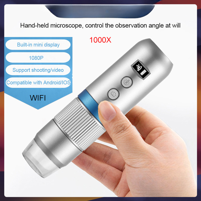 1000X WiFi Microscope Portable Electron Stereo Wireless HD Video ...