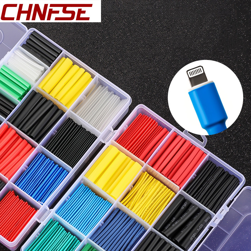 2:1 Heat Shrink Tube Shrinking Assorted Polyolefin Insulation Sleeving ...