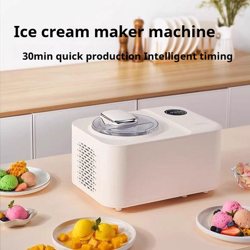 1.2L Small Fully Automatic Ice Cream Maker Machine Home Homemade Fruit ...