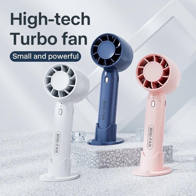 T - 10 Rechargeable USB Handy Mini Fan with Mobile Phone Holder Bracket ...