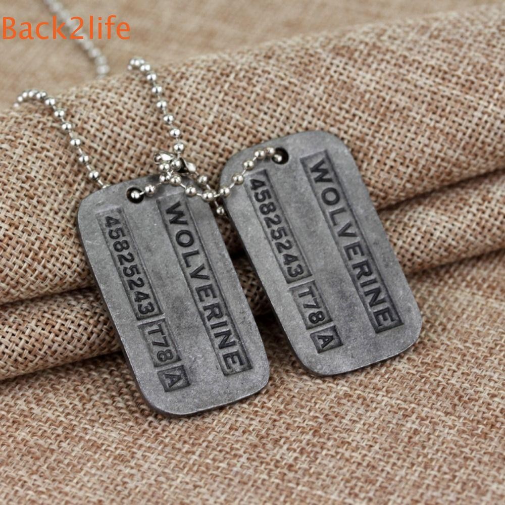 BACK2LIFE Wolverine Hang Tag Neckless, Single/Double Tablet X-Men ...