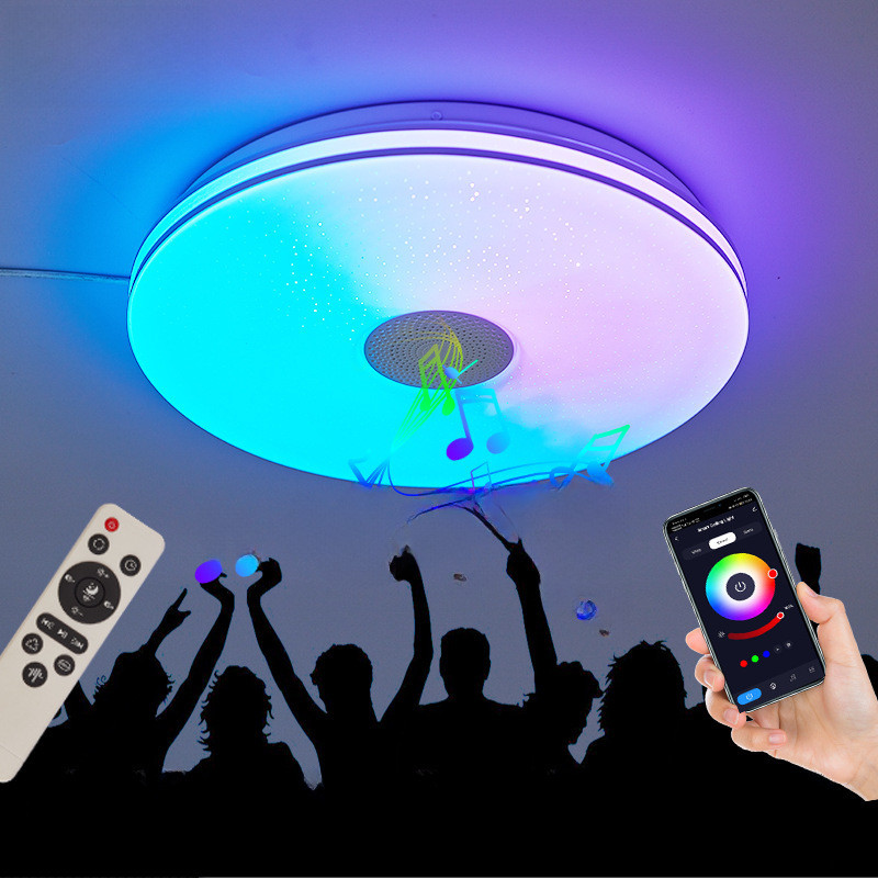 RGB Ceiling Light Bluetooth Stereo Light Colorful Bluetooth Lamp in the ...