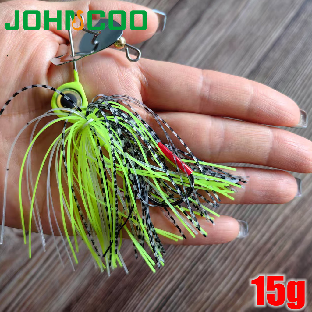 New Japan Style Chatter Bait Big Eye Spinner Bait Weedless Fishing Lure ...