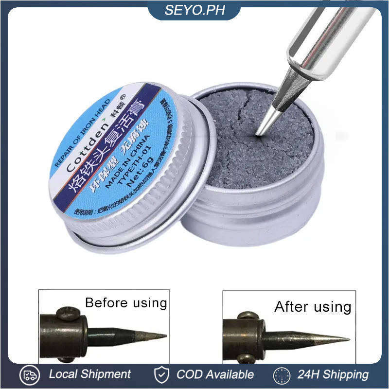 6G Iron Tip Revival Cream Soldering Cleaning Refresher Tip Soldering ...