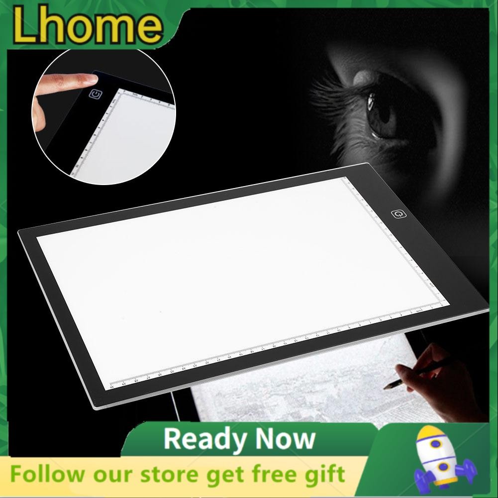 Lhome Drawing Tablet USB LED Graphics Touchpad Art Copy Board Animation ...