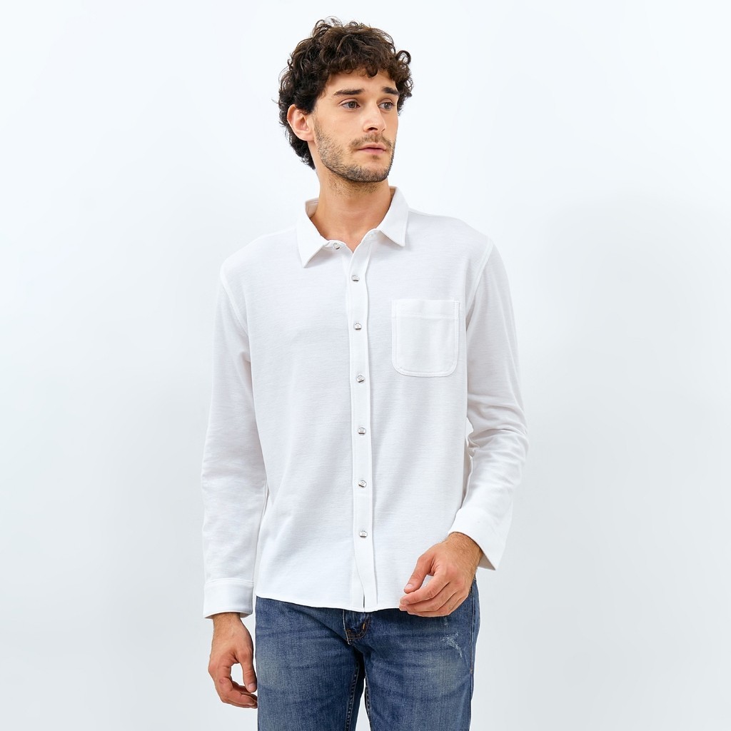 KEMEJA Emba Classic - Shark Regular Fit Long Sleeve Men's Shirt ...