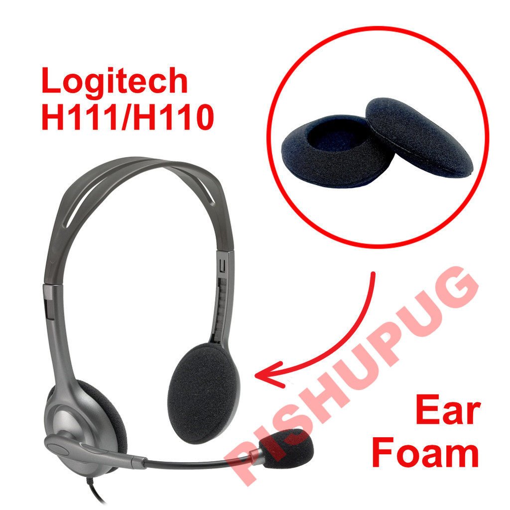 Headset Ear Foams Replacement Forr Logitech H111/H110 Pads Cushion Soft ...
