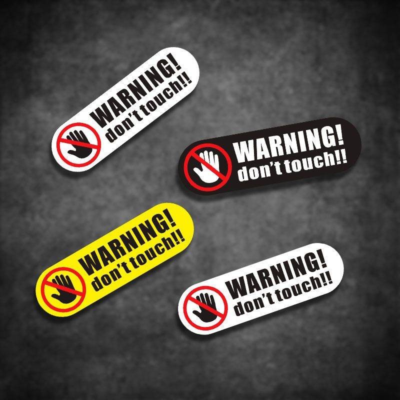 Decorative Stickers Touch Warning Prompt Reflective Stickers Window ...