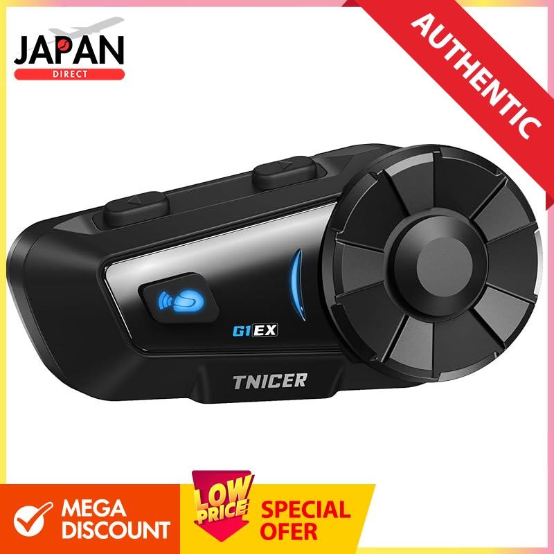 TNICER Bike Intercom G1EX Intercom Bluetooth 5.2 Intercom for ...