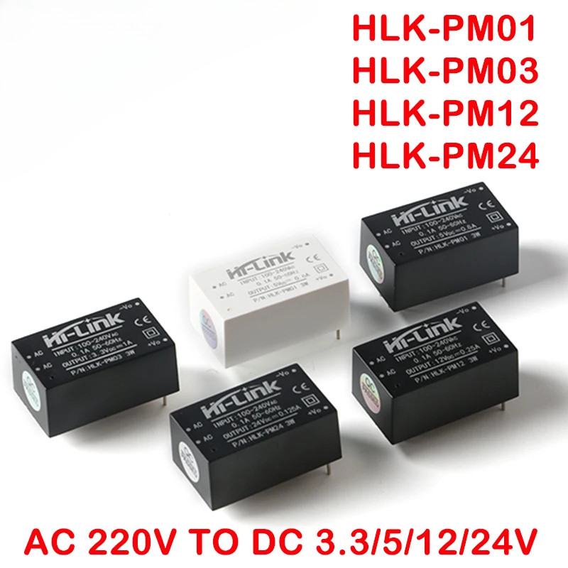 HLK-PM01 HLK-PM03 HLK-PM12 AC-DC 220V to 5V/3.3V/12V/24V power supply ...