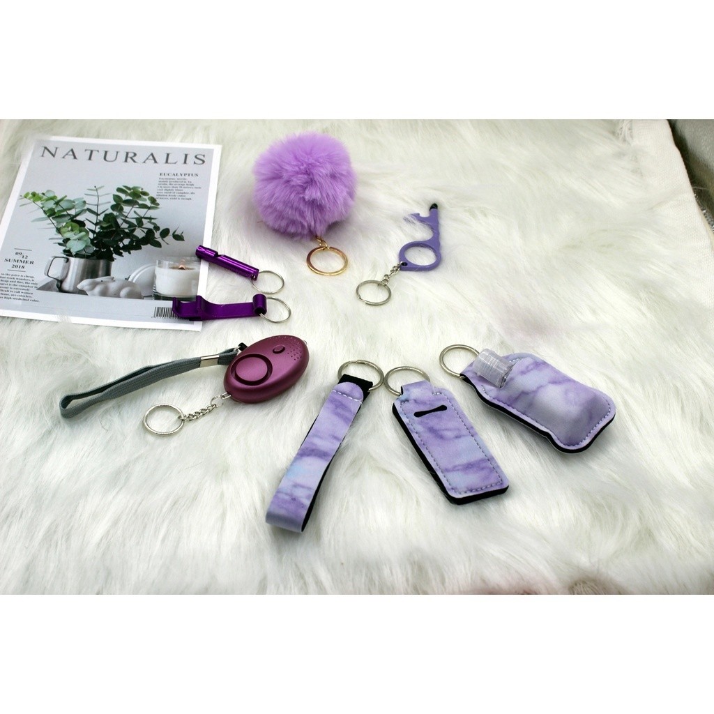 Safety Defense Keychain Set Keychains Kit For Girls With Personal ...
