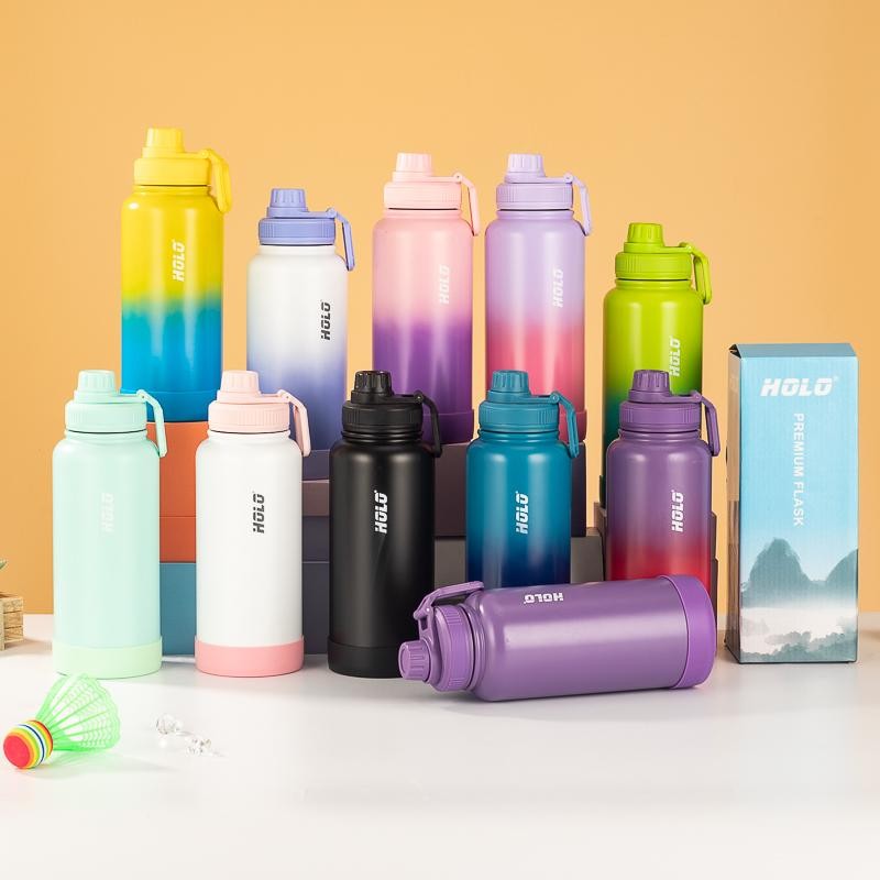 1000ml Stainless Steel Vacuum Thermos Cup Home Office Coffee Tea Thermal Water Bottle Thermal ...