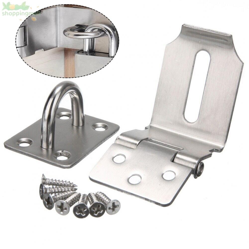 Heavy duty Stainless Steel Latch Lock Hasp and Staple Secure Your Gate ...