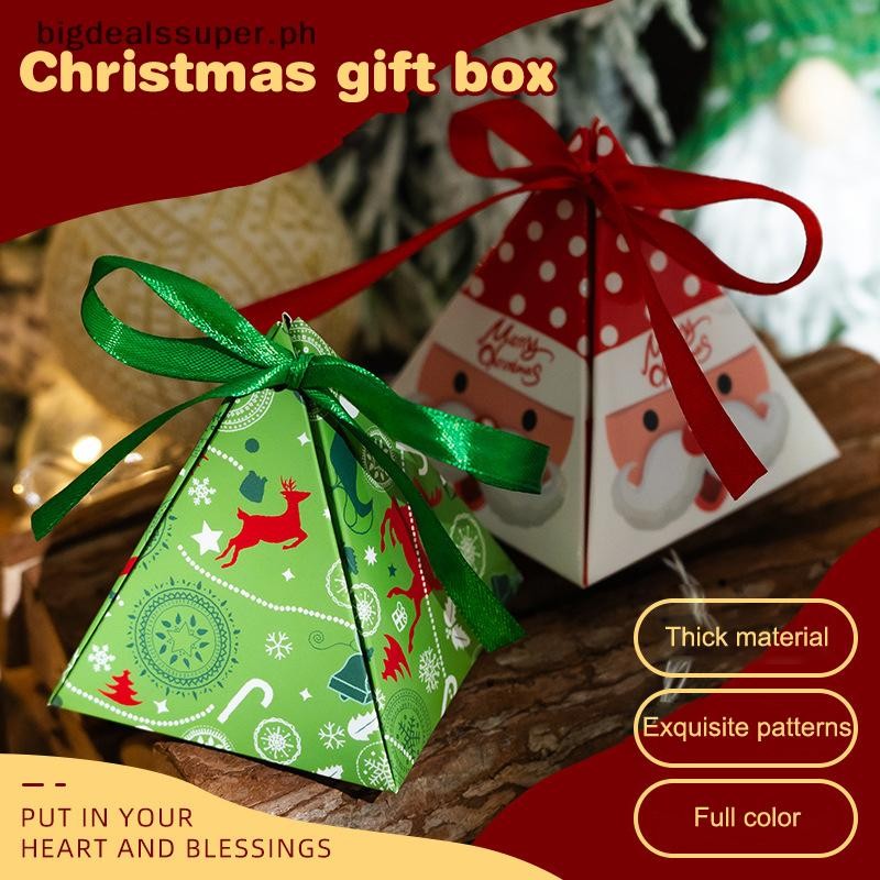 Pro 10Pcs Merry Christmas Candy Box Christmas Tree Santa Claus Paper ...