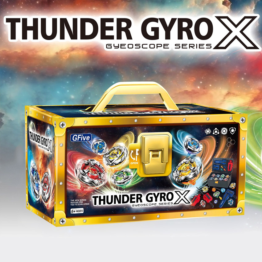Thunder Gyro X 6 Pcs Beyblade BX Set Launcher Battle Game Burst Gyro ...