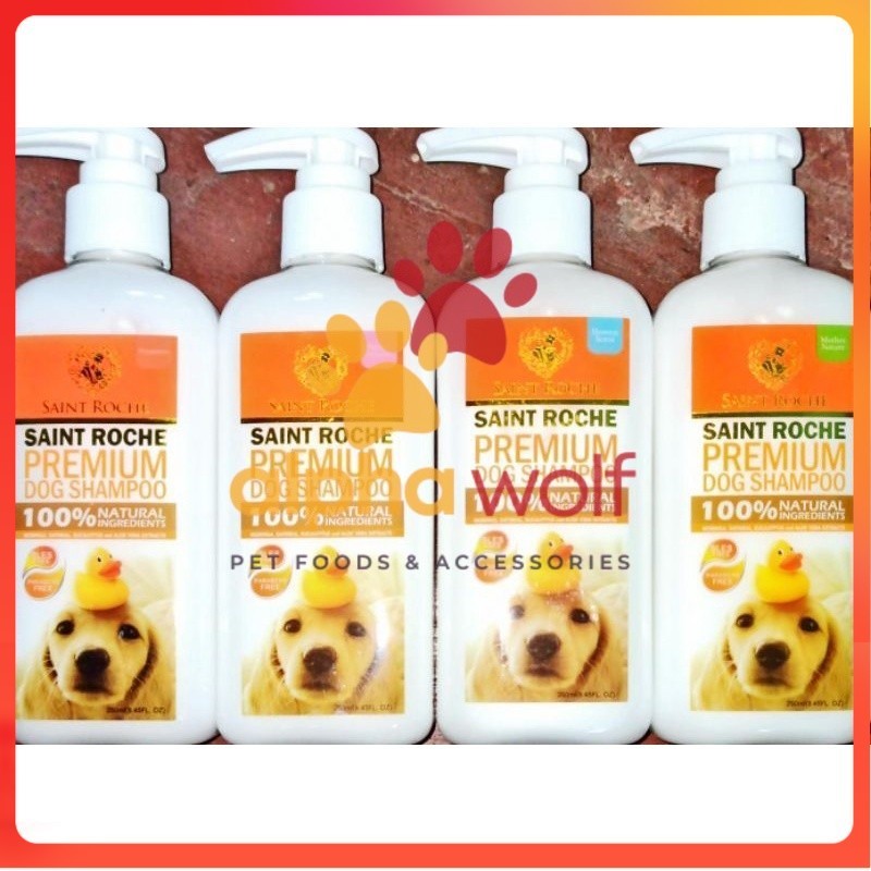 Saint Roche Premium Dog Shampoo 100% Natural Ingredients 250ml | Shopee ...