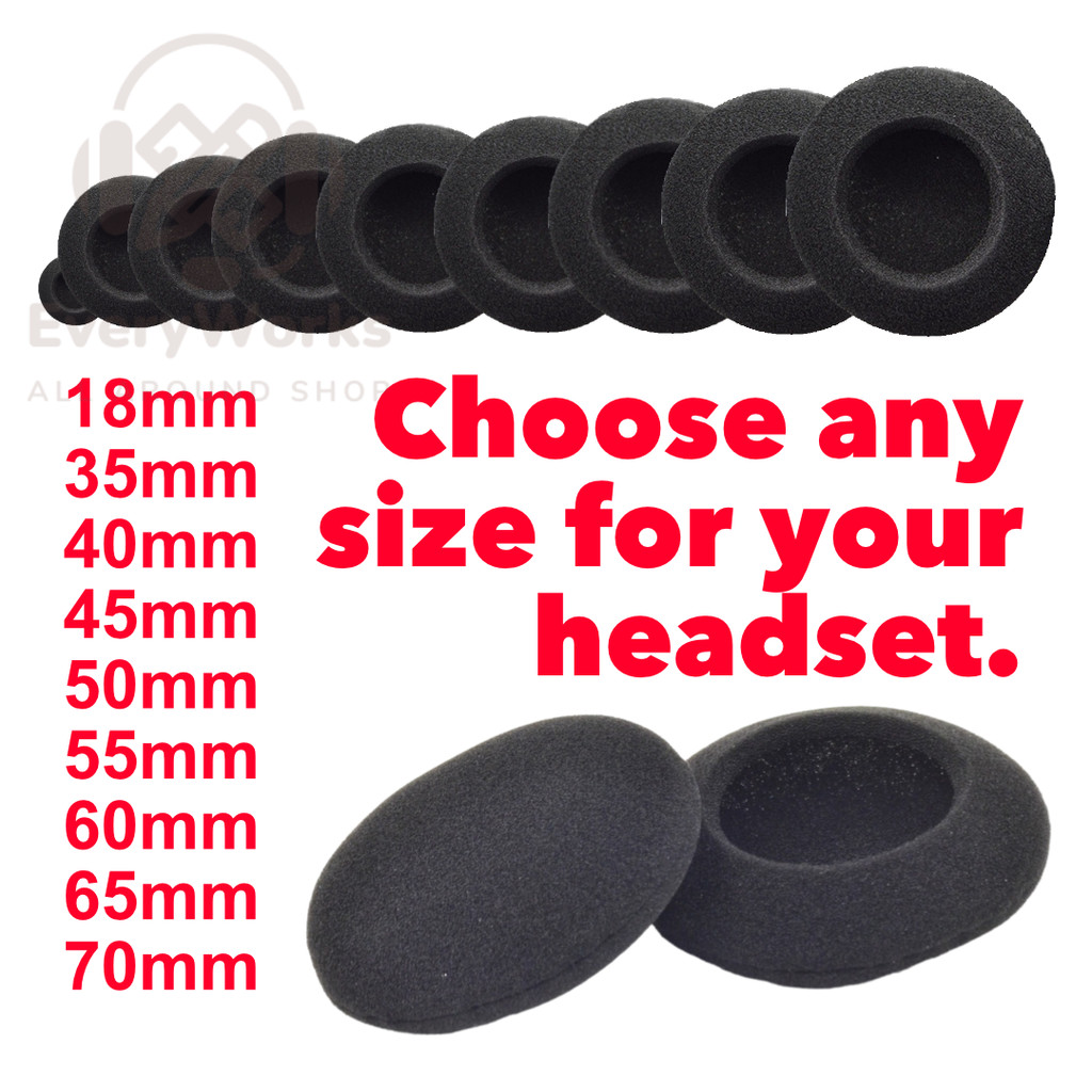 Ear Foam Sponge Pad Replacement for Logitech Jabra Koss Headset ...