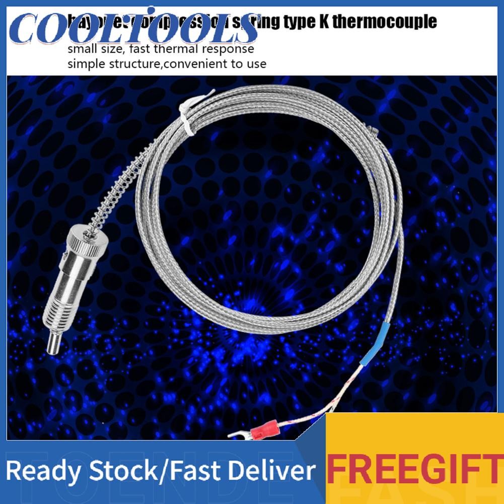 Cooltools Thermocouple Probe M12x1.5 K Type Thermistor Temperature Sensor Bayonet Compression ...