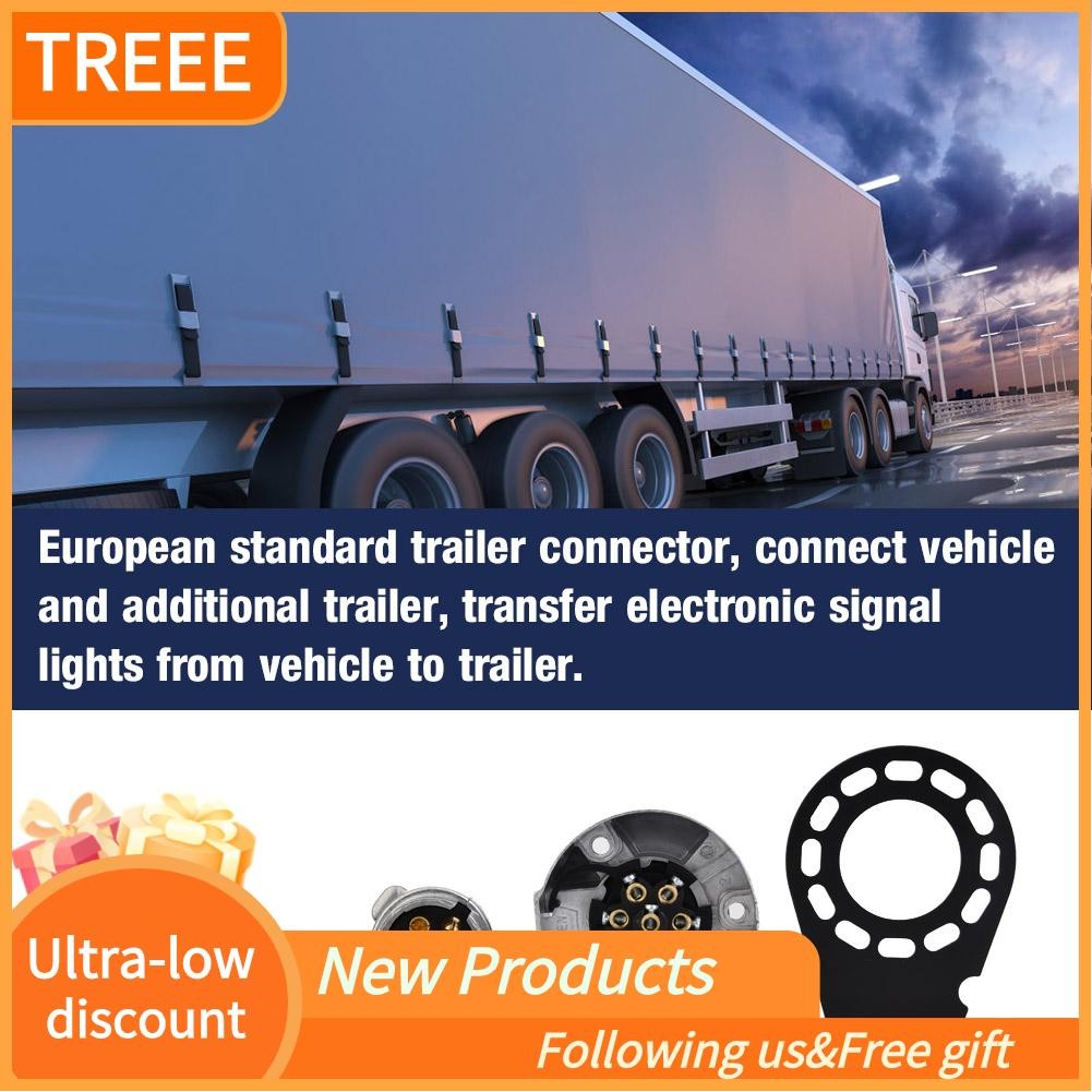 Treee Trailer Plug Socket Connector Adapter Bracket for Caravan Towing ...